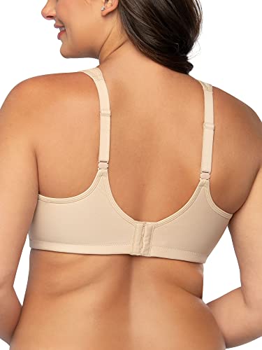 Vanity Fair Womens Medium Impact Sports For Breathable, Moisture Wicking, Padded Cups Up To Ddd Bra, Wireless - Neutral, 44C US