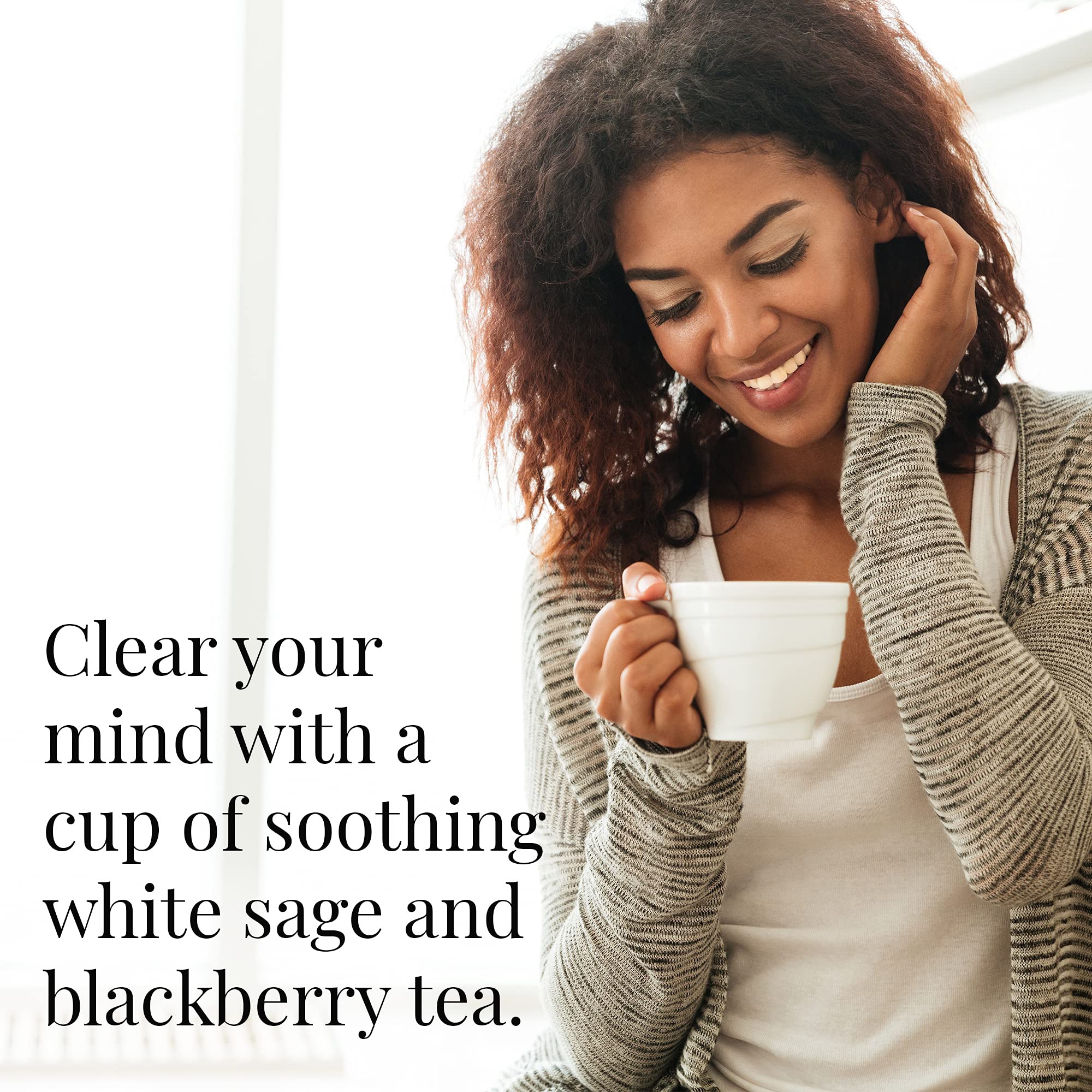 The Republic of Tea Blackberry Sage Full-Leaf Loose Black Tea, 3.5 oz Refill Bag | Steeps 50 Cups