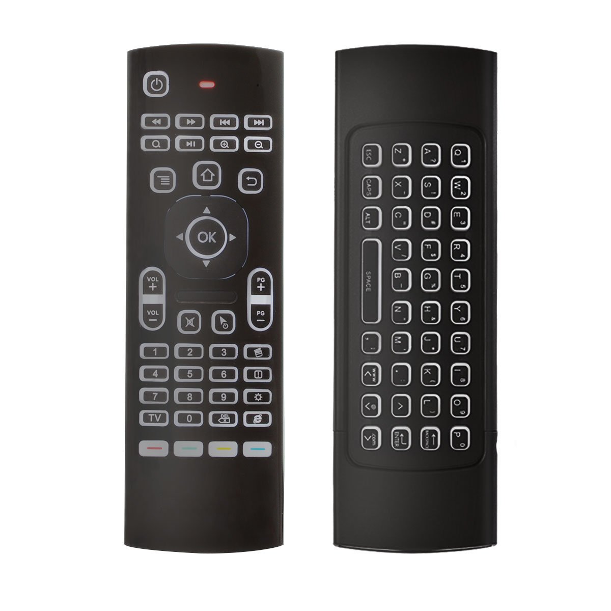BIFANS MX3 Air Remote Mouse,2.4G Multifunctional Backlit Remote Control, Mini Wireless Keyboard & Infrared Remote Control Learning for Android TV Box,HTPC,IPTV,PC, MAC,PS3,Pad,Xbox