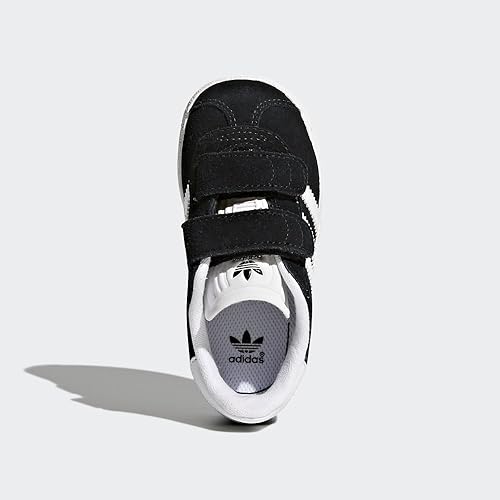 adidas Originals Kids Gazelle CF I Black/White/White 7 Toddler M