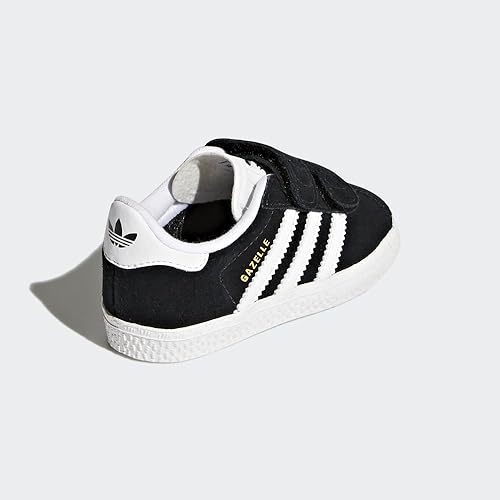 adidas Originals Kids Gazelle CF I Black/White/White 7 Toddler M