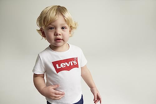 Levi's Big Boys' Classic Batwing T-Shirt, White, S