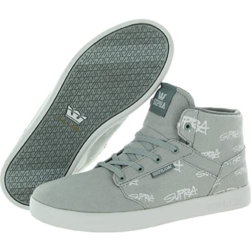 Supra Kids Yorek HIGH Grey Print/White-M 58048-944-M Size 4