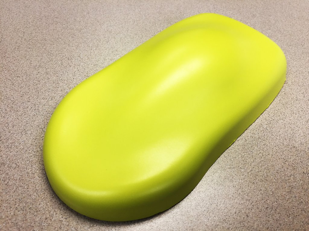 VViViD+ Matte Metallic Daytona Yellow Vinyl Wrap Roll (1ft x 5ft)