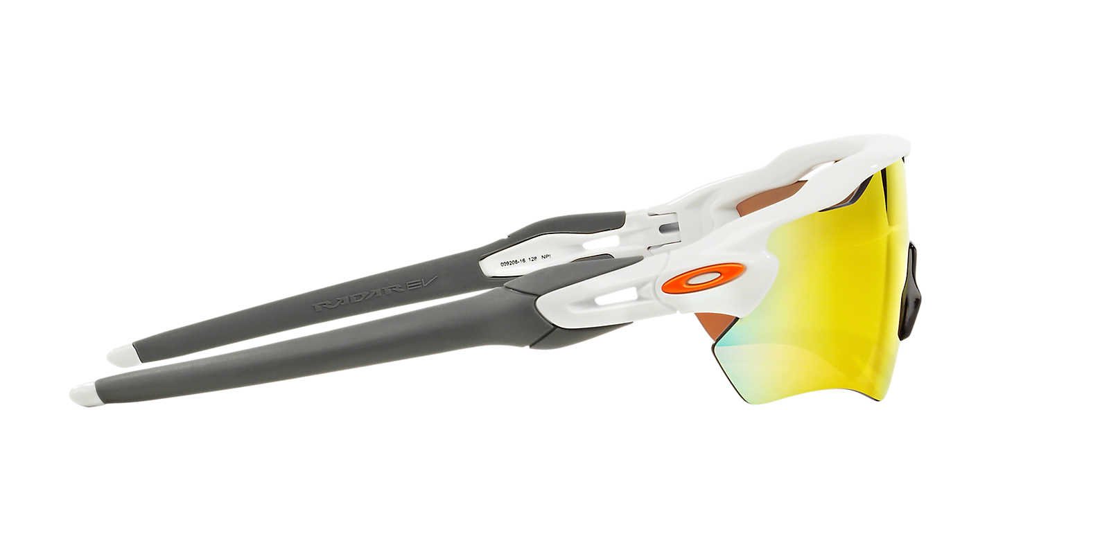 Oakley Men's OO9208 Radar EV Path Rectangular Sunglasses, Polished White/Fire Iridium, 38 mm