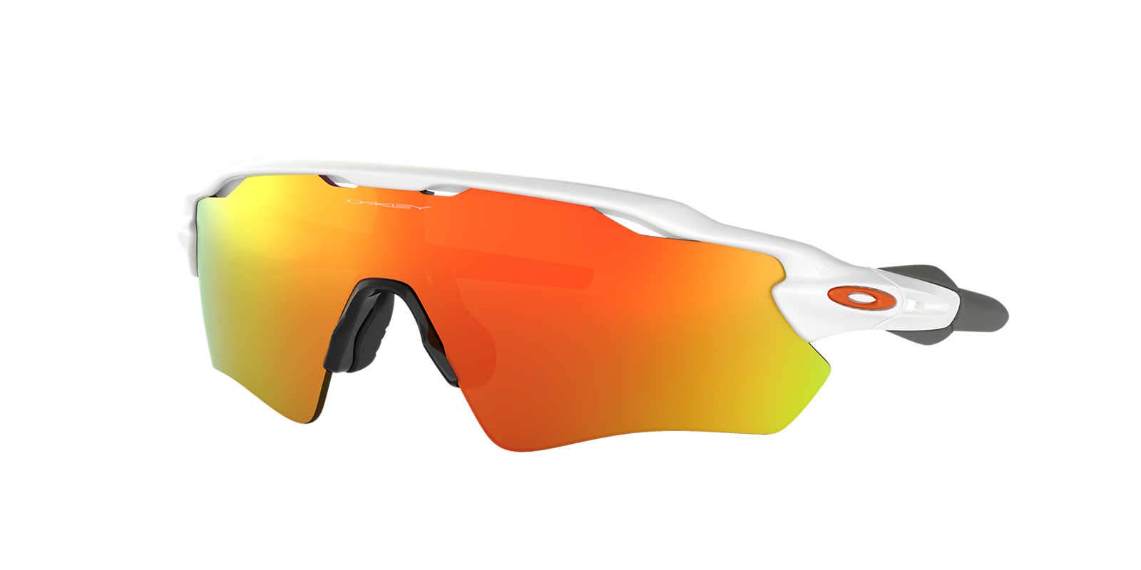 Oakley Men's OO9208 Radar EV Path Rectangular Sunglasses, Polished White/Fire Iridium, 38 mm