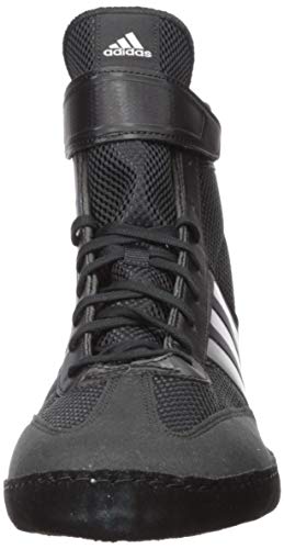 adidas Performance Men's Combat Speed.5 Wrestling Shoe, Black/Silver Metallic/Black, 10
