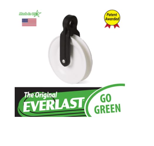Everlast® #50 Pulley with 4-inch Wheel for Clotheslines and Other Pulley Applications. Weatherproof. The Original! Made in USA Since 1955 (2 Pack)