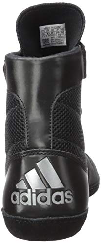 adidas Performance Men's Combat Speed.5 Wrestling Shoe, Black/Silver Metallic/Black, 10