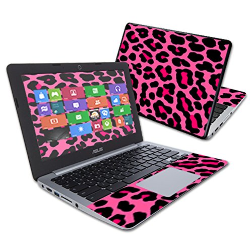 MightySkins Skin Compatible with Asus Chromebook 11.6" C200MA wrap Cover Sticker Skins Pink Leopard