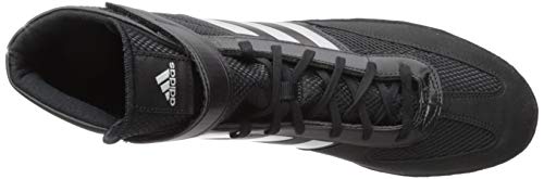 adidas Performance Men's Combat Speed.5 Wrestling Shoe, Black/Silver Metallic/Black, 10