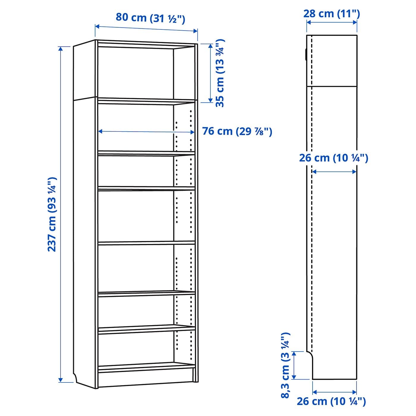 IKEA Billy Bookcase White