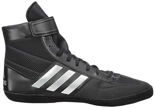 adidas Performance Men's Combat Speed.5 Wrestling Shoe, Black/Silver Metallic/Black, 10