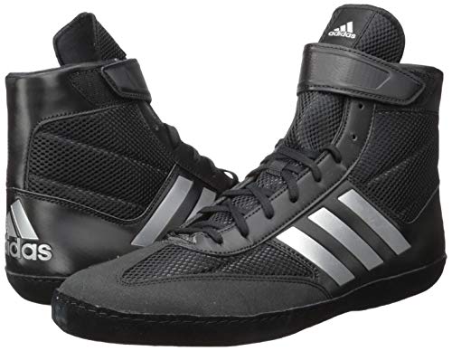 adidas Performance Men's Combat Speed.5 Wrestling Shoe, Black/Silver Metallic/Black, 10