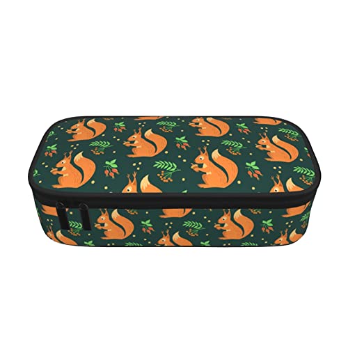 Cute Squirrel Animal Pattern Pencil Case Large Capacity Pencil Box Pouch Cute Stationary For Teen Girls Students Adult