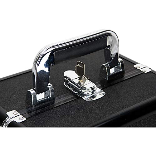 Ver Beauty 2-Tiers Extendable Trays Art Craft Supplies Storage Portable Box Tool Case Organizer Travel β VK002, Black Glitter