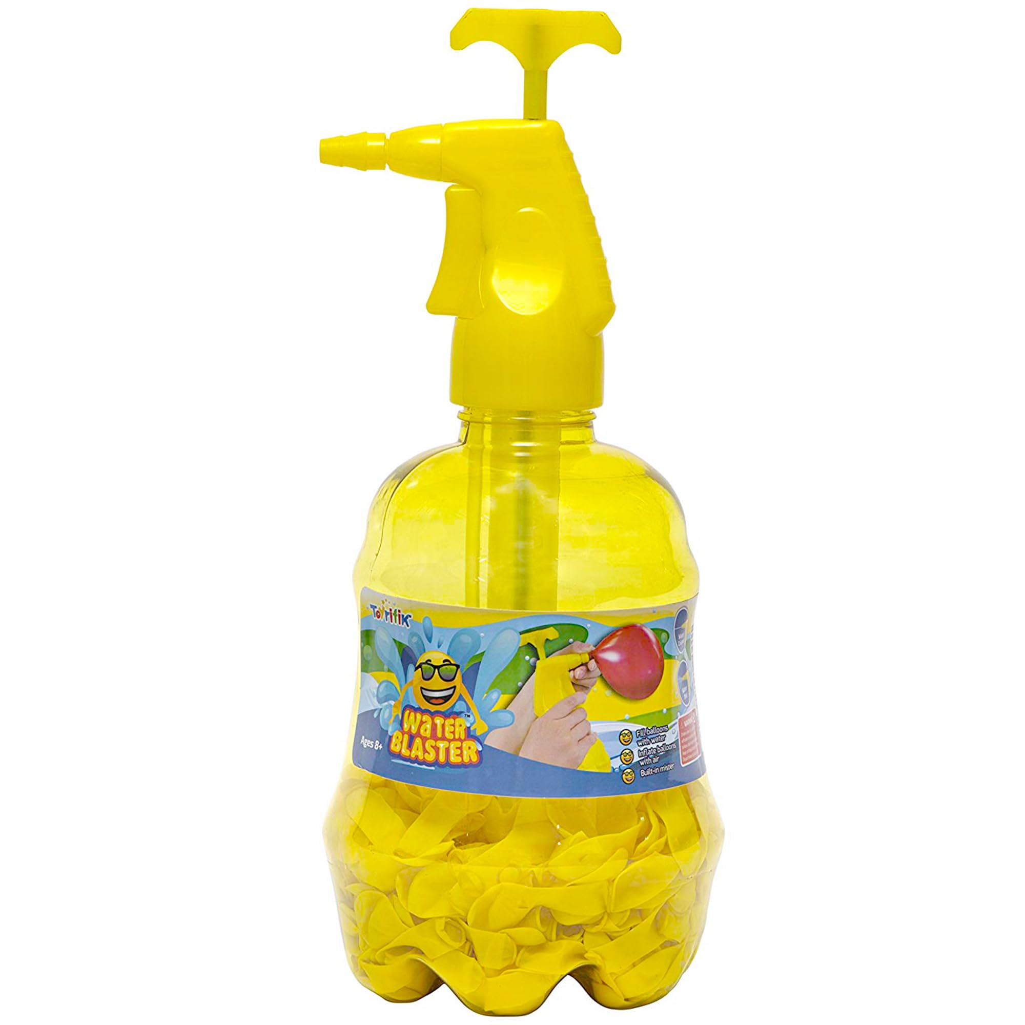 Water/Air Balloon Pumping Station Emoticon Blaster - 500 Balloons Water Filler Balloon Pump Kit- Summer Outdoor Backyard Fun Activity For Kids