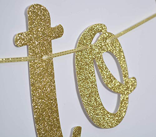 Groom to Be Banner Gold Glitter Decor for Bridal Shower Wedding Bachelorette Party Decorations