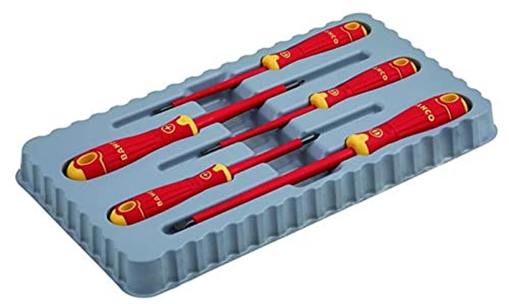 BAHCOFIT Insulated Screwdriver Set, 5 Piece
