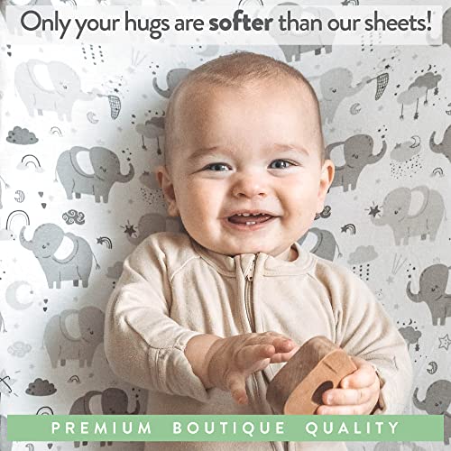 Bassinet Sheets 20x30 Inch for Graco Travel Lite Crib, Sense2Snooze, My View 4 in 1, Dream Suite and Guava Lotus Bassinet โ Snuggly Soft 100% Jersey Cotton Fitted โ 2 Pack