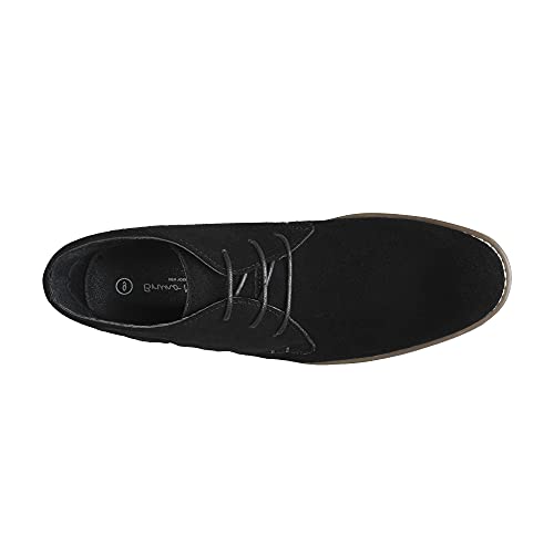 Bruno Marc Men's Black Casual Suede Leather Chukka Dress Boots Lace Up Desert Boots Size 10.5 M US URBAN-01