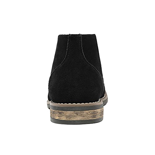 Bruno Marc Men's Black Casual Suede Leather Chukka Dress Boots Lace Up Desert Boots Size 10.5 M US URBAN-01