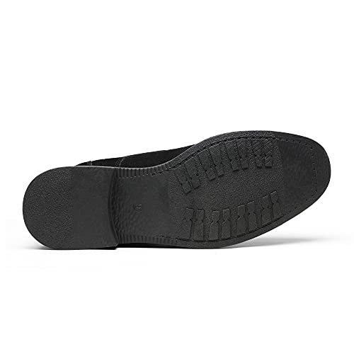 Bruno Marc Men's Black Casual Suede Leather Chukka Dress Boots Lace Up Desert Boots Size 10.5 M US URBAN-01