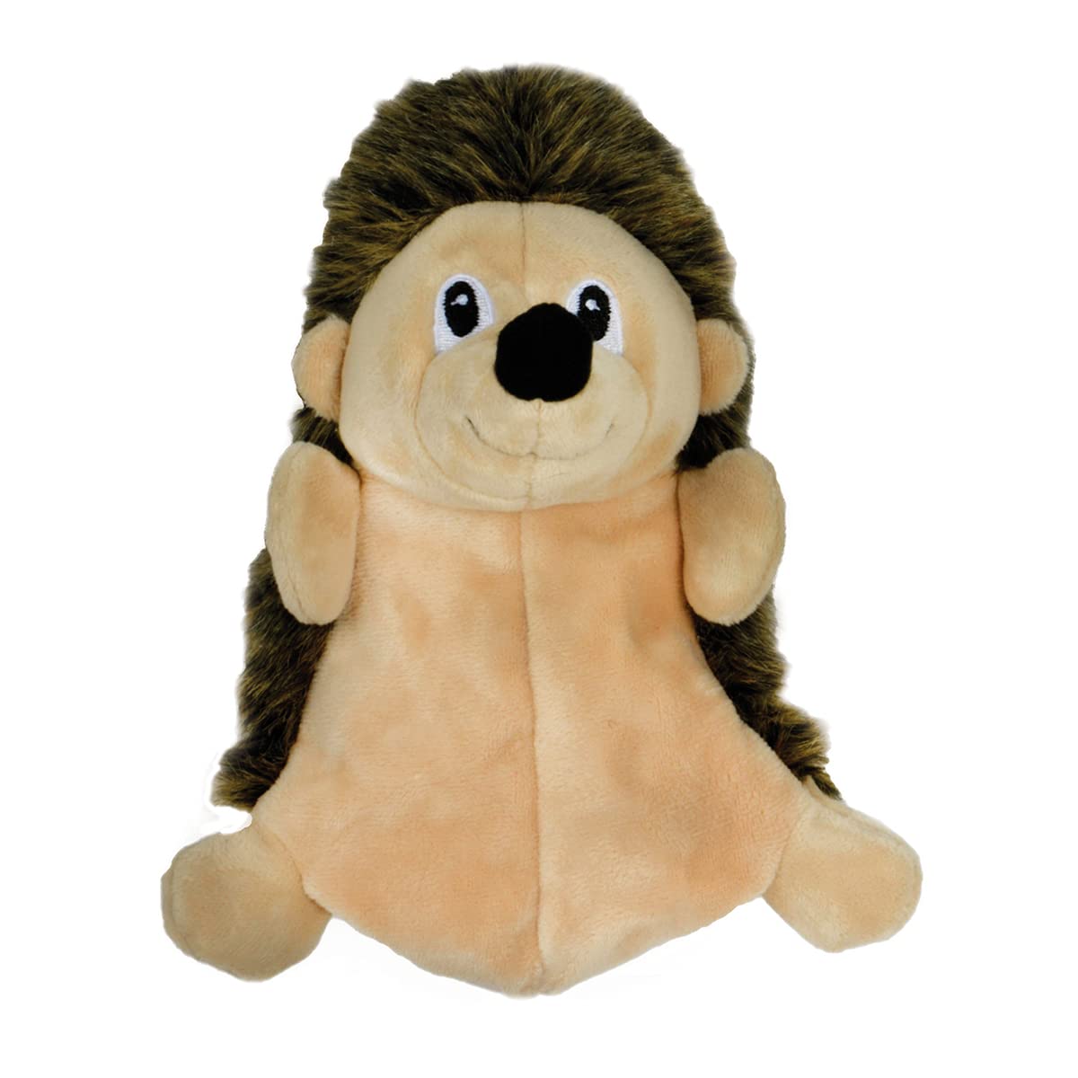 SmartPetLove Snuggle Puppy Tender-Tuffs Crinkle - Large Tough Plush Stuffed Hedgehog Animal Dog Toy with Puncture Resistant Squeaker and Super Strong Seams