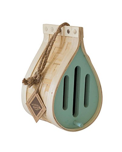 Wildlife World Dew Drop Butterfly House Garden Habitat - Wooden Nest for Bugs, Butterflies, Moths & Lacewings