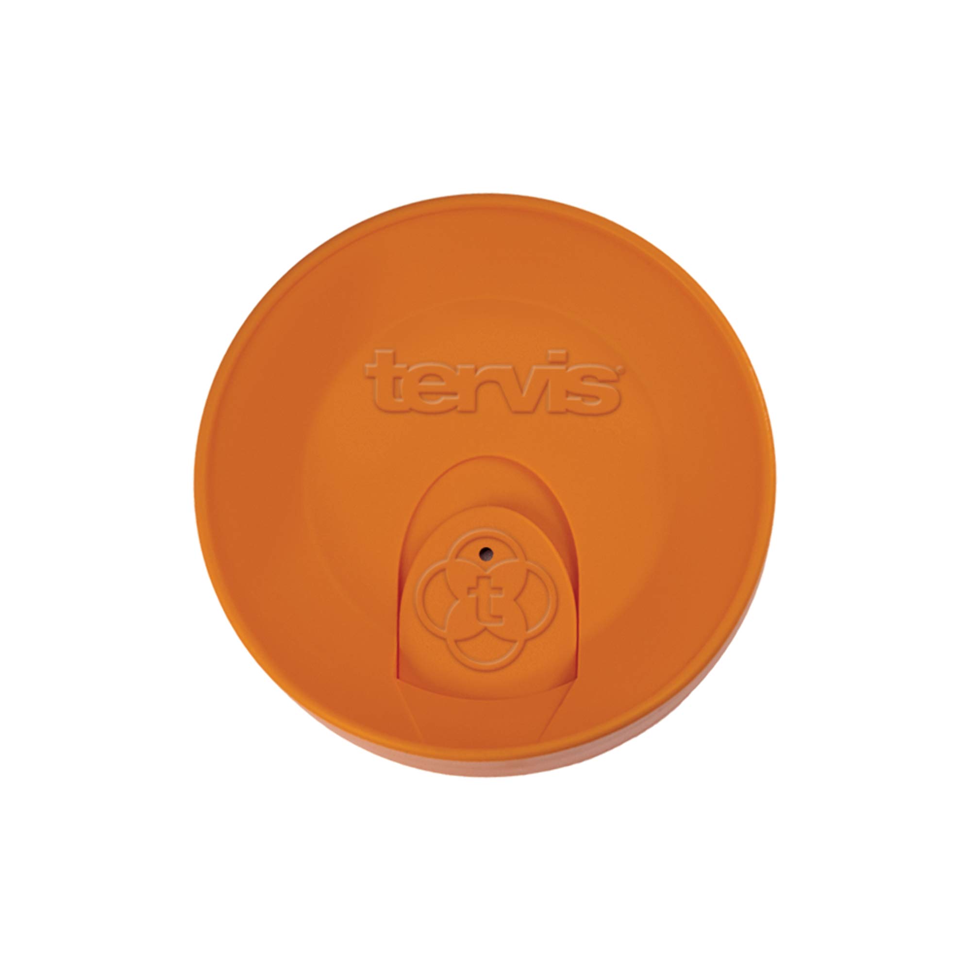 Tervis Travel Lid Made in USA Double Walled Insulated Tumbler Travel Cup Keeps Drinks Cold & Hot, Fits 16oz Tumblers, Orange