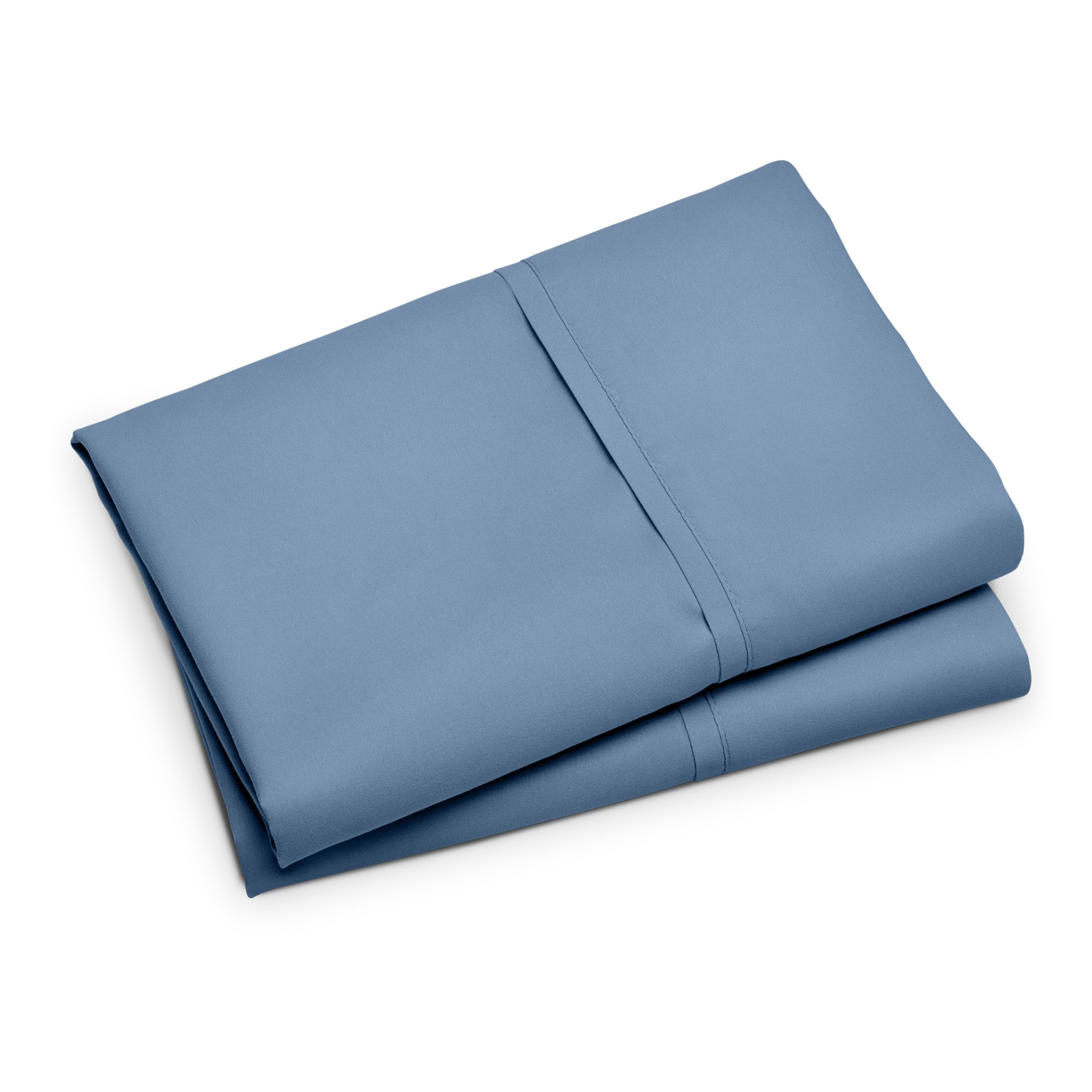 Bare Home Microfiber Pillow Cases - Standard/Queen Size Set of 2 - Cooling Pillowcases - Double Brushed - Coronet Blue Pillowcases 2 Pack - Easy Care (Standard Pillowcase Set of 2, Coronet Blue)