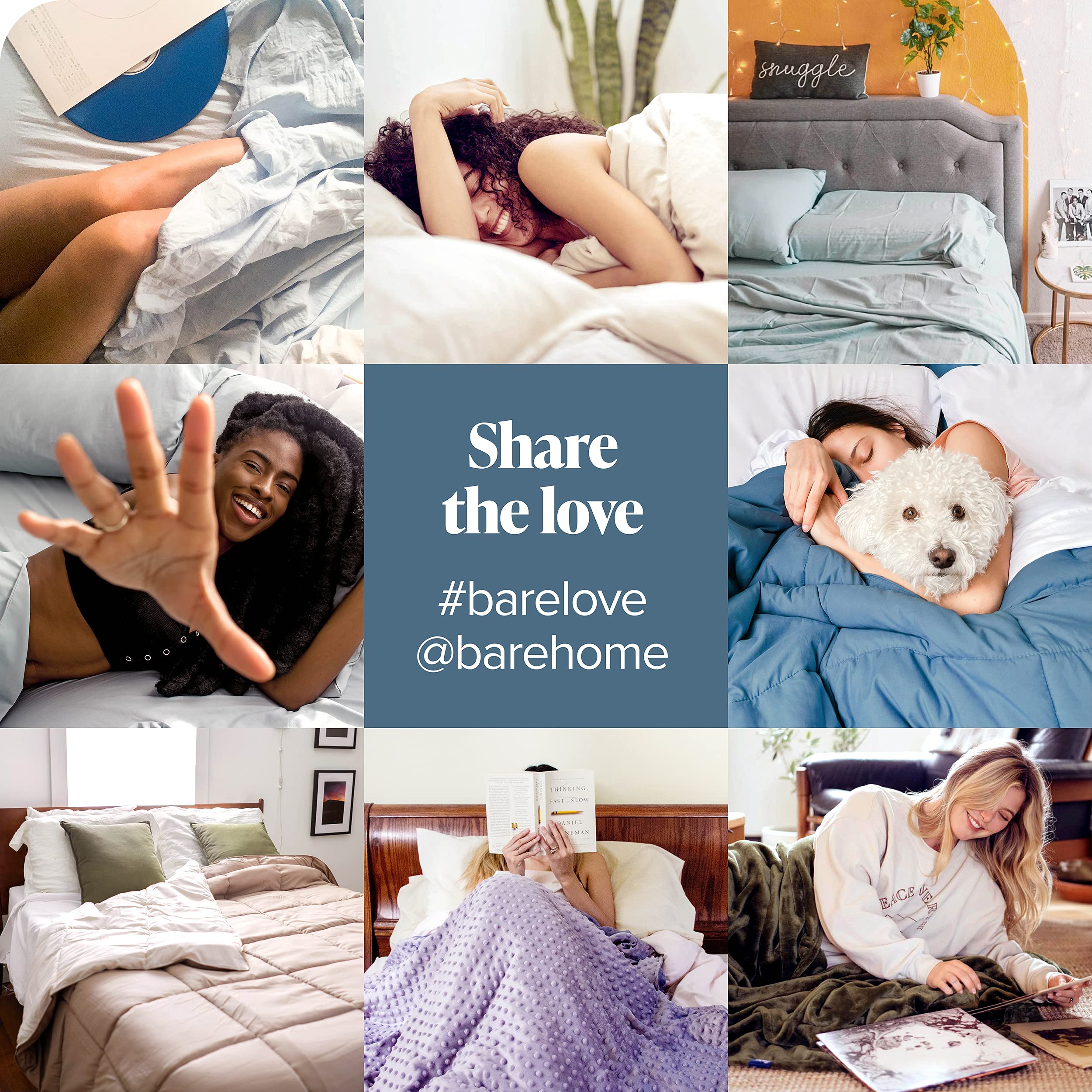 Bare Home Microfiber Pillow Cases - Standard/Queen Size Set of 2 - Cooling Pillowcases - Double Brushed - Coronet Blue Pillowcases 2 Pack - Easy Care (Standard Pillowcase Set of 2, Coronet Blue)
