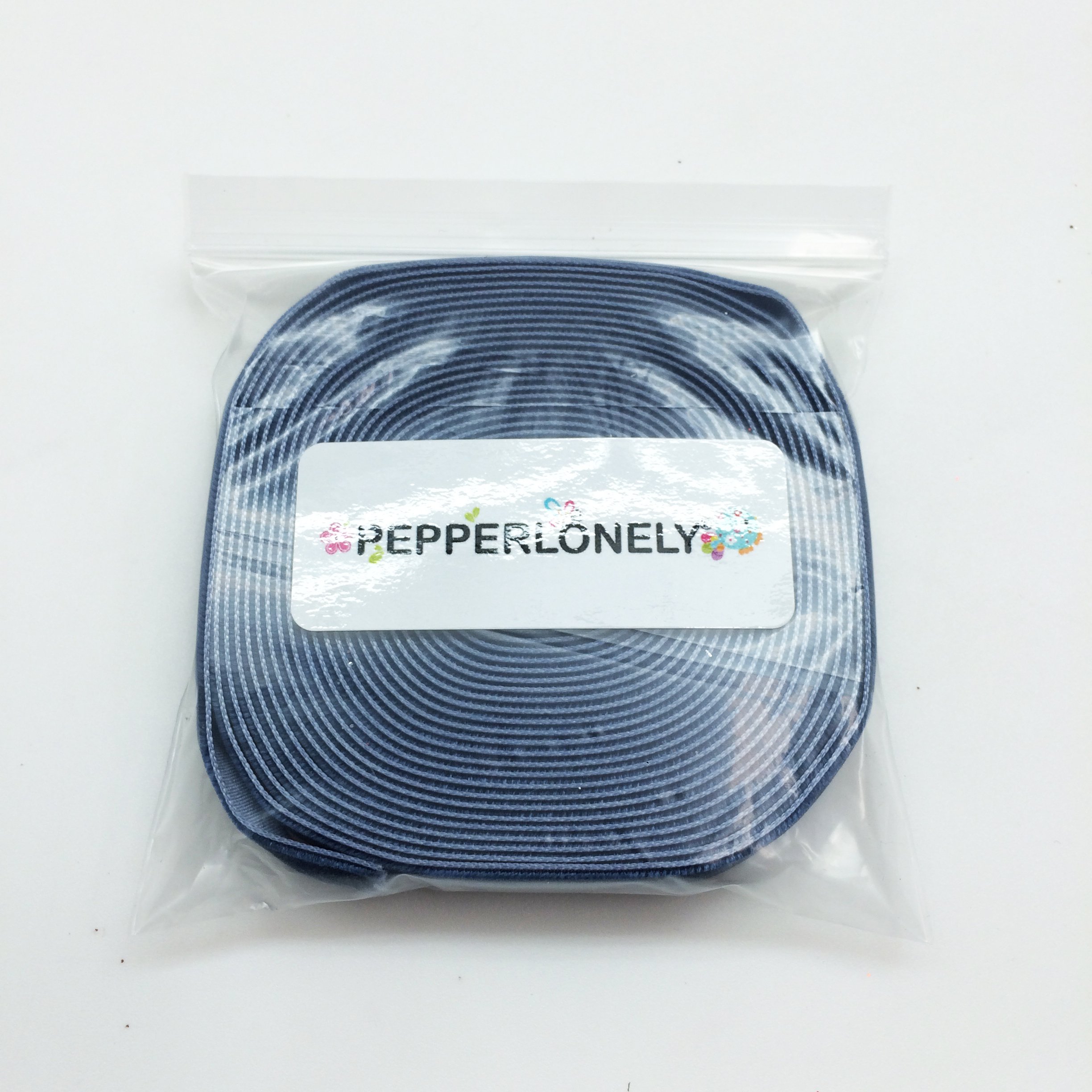PEPPERLONELY 5 Yards Single Face Velvet Ribbon 16mm (5/8 Inch), Dark Blue