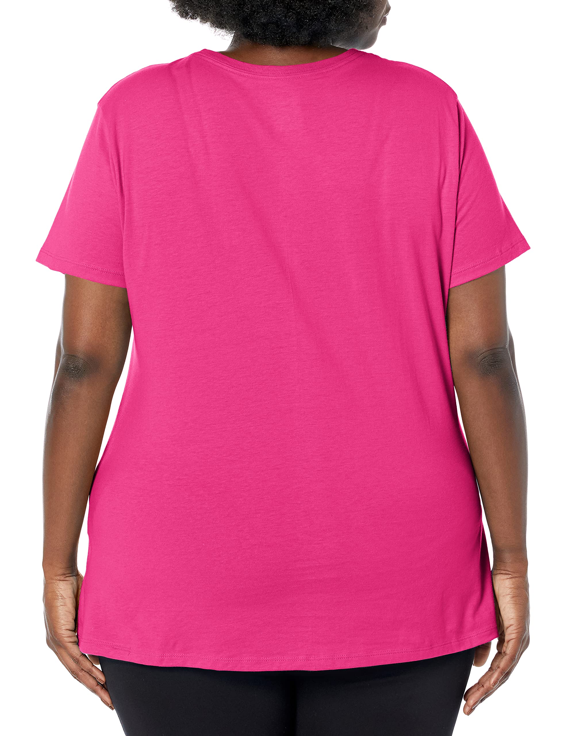 Just My Size Plus-Size Pure Cotton Jersey T-Shirt, Wide Classic Crewneck Tee for Women