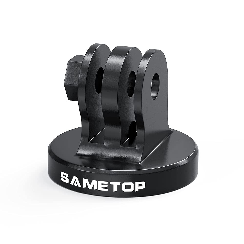 Sametop Tripod Adapter Aluminum Screw Mount Compatible with Gopro Hero 13, 12, 11, 10, 9, 8, 7, 6, 5, 4, Session, 3+, 3, 2, 1, Hero (2018), Fusion, Max, DJI Osmo Action Cameras
