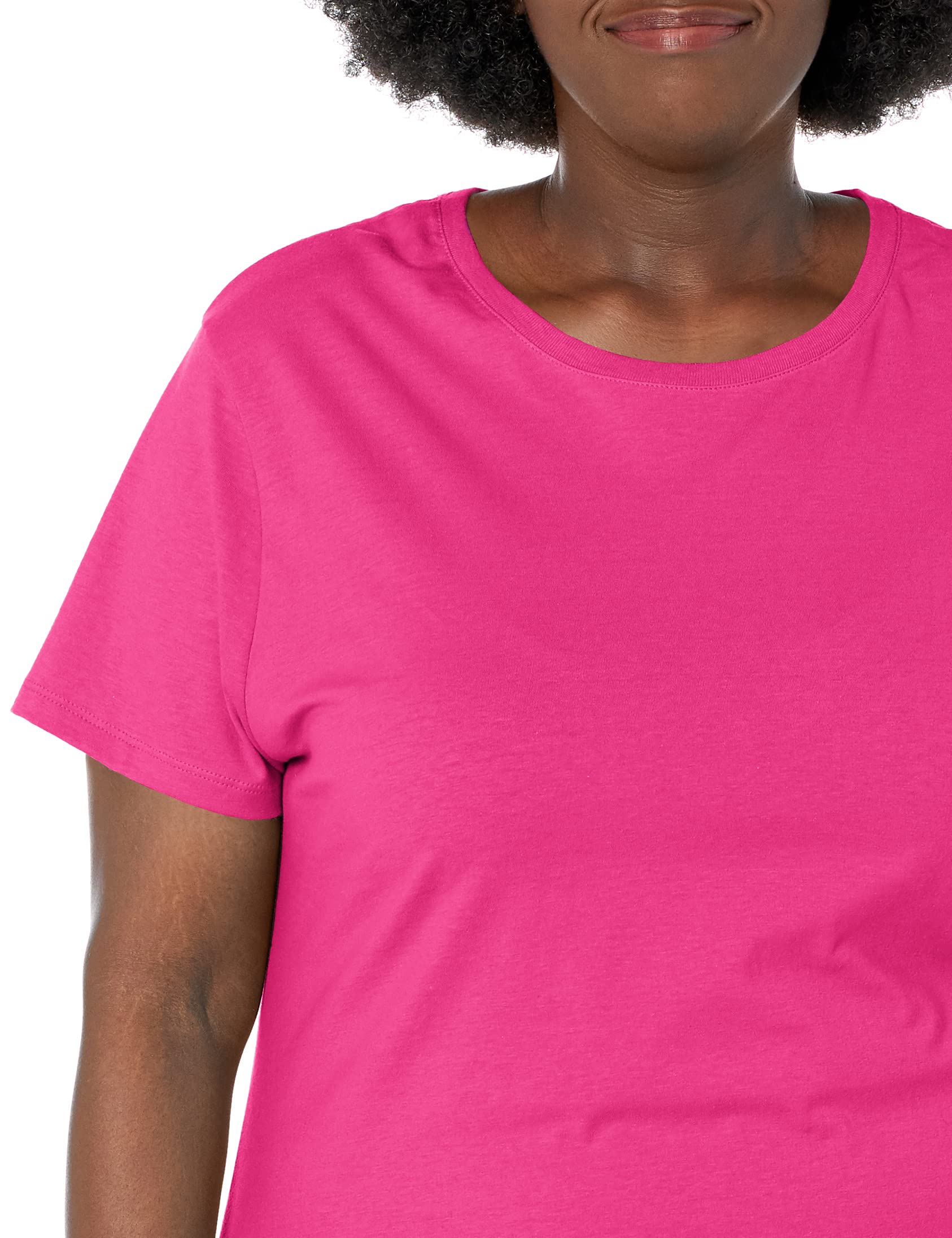 Just My Size Plus-Size Pure Cotton Jersey T-Shirt, Wide Classic Crewneck Tee for Women