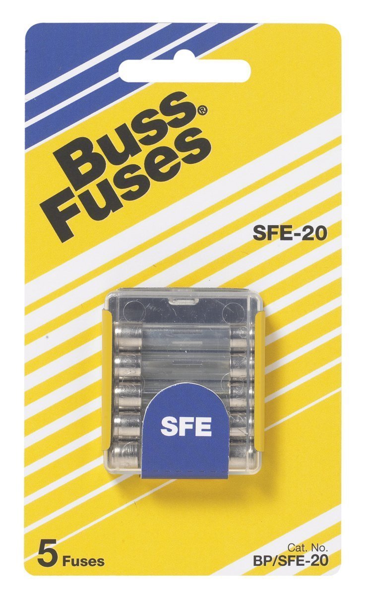 Bussmann RV Trailer Glass Tube SFE 20 Ampere Fuse