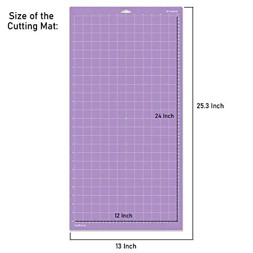 4pcs Replacement Cutting Mat for Cricut Maker/Explore Air 2/ Air/One 12x24 Inch Cutting Mat StandardGrip LightGrip StrongGrip FabricGrip Multiple Adhesive Sticky Quilting Cutting Mats for Cricut
