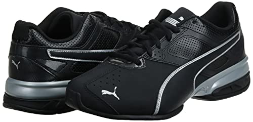 PUMA Men's Tazon 6 FM Shoes, PUMA Black/PUMA Silver, 12 M