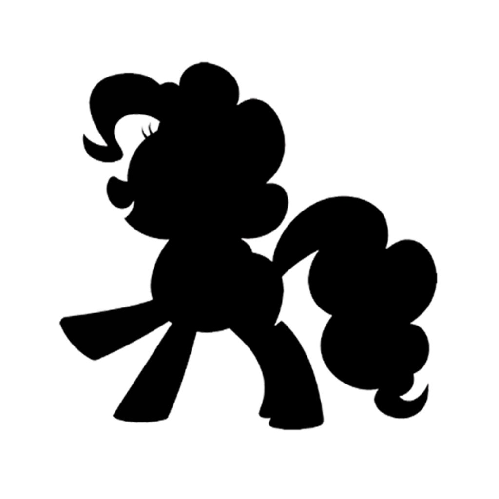 Pack of 3 Pinkie Pie Stencils Made from 4 Ply Mat Board 11x14, 8x10, 5x7
