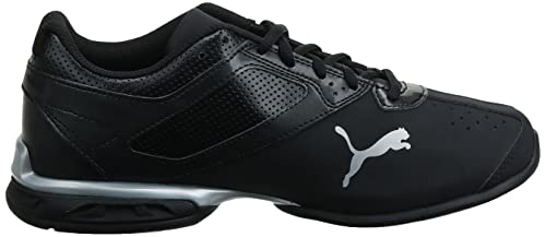 PUMA Men's Tazon 6 FM Shoes, PUMA Black/PUMA Silver, 12 M