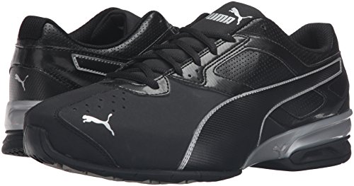 PUMA Men's Tazon 6 FM Shoes, PUMA Black/PUMA Silver, 12 M