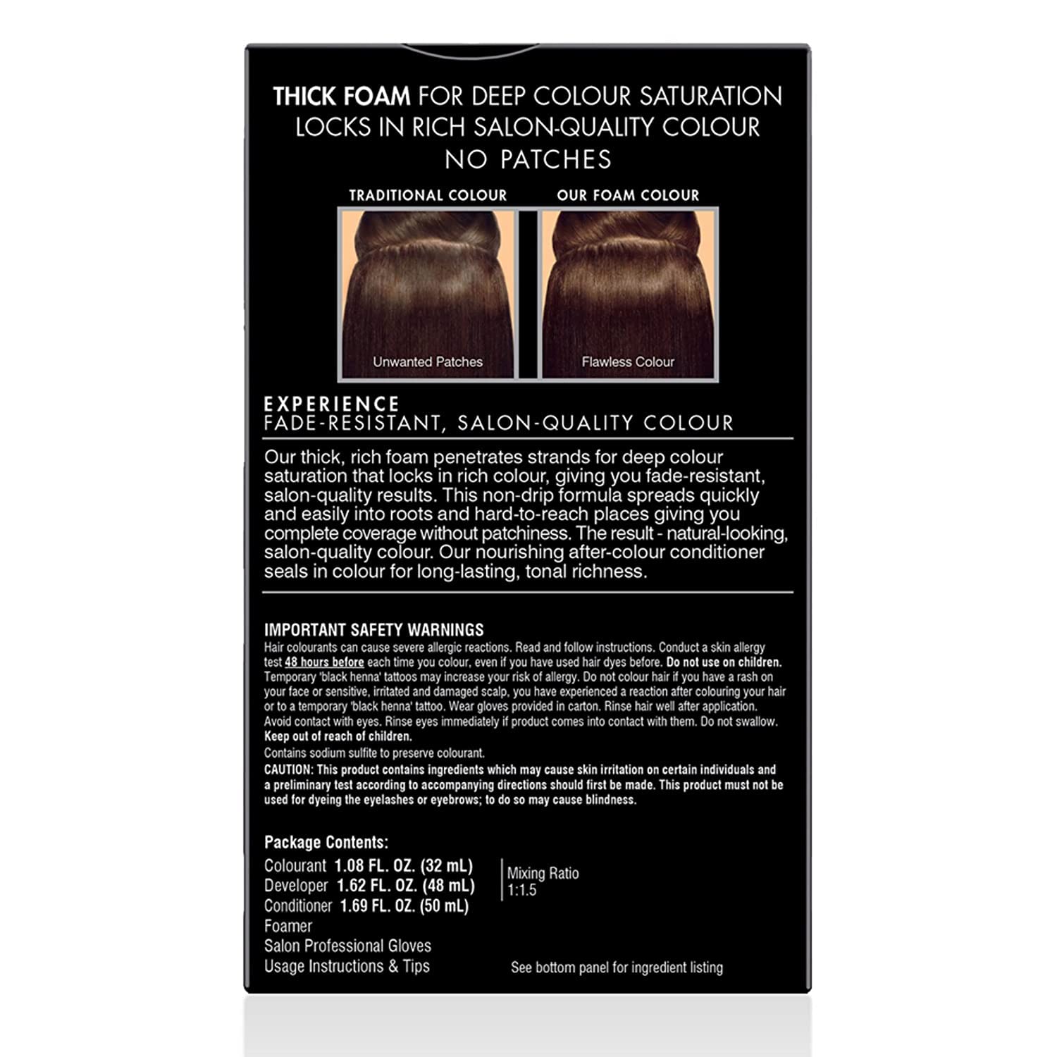 John Frieda Precision Foam Colour Brilliant Brunette (Dark Natural Brown) 4N 1 Each (Pack of 4)
