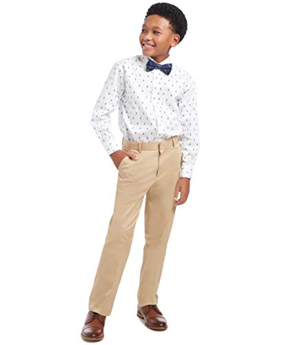 Tommy Hilfiger Boy's Fine Twill Pants (Big Kids) Medium Khaki 18 Big Kid