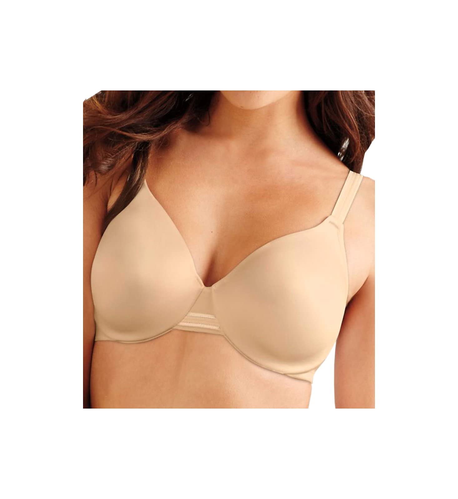 Bali Womens One Smooth U Underwire Bra, Smoothing & Concealing Full-coverage Df3w11 Bras, Soft Taupe, 40C US