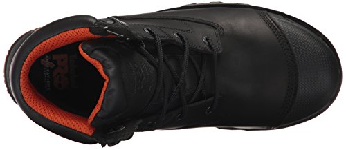 Timberland PRO Men's Boondock 6 Inch Composite Safety Toe Waterproof Industrial Work Boot, Black, 10.5