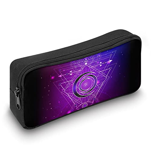 Geometric Pattern Pencil Case Pencil Pouch Coin Pouch Cosmetic Bag Office Stationery Organizer