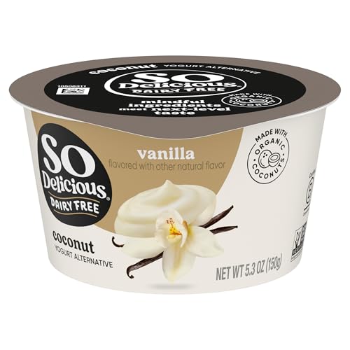 So Delicious Dairy Free Coconut Milk Yogurt Alternative, Vanilla, Vegan, Non-GMO Project Verified, 5.3 oz.