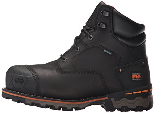 Timberland PRO Men's Boondock 6 Inch Composite Safety Toe Waterproof Industrial Work Boot, Black, 10.5