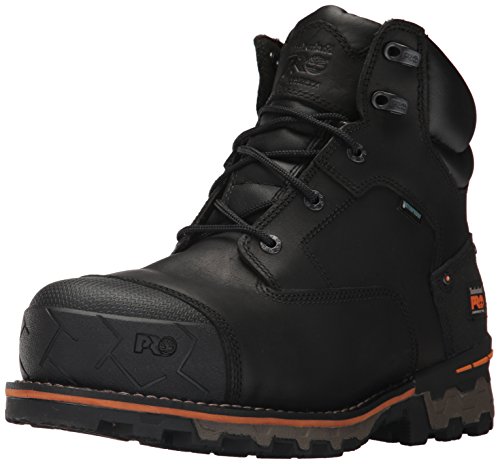 Timberland PRO Men's Boondock 6 Inch Composite Safety Toe Waterproof Industrial Work Boot, Black, 10.5